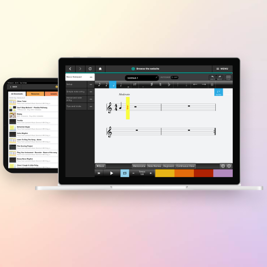 No internet? No problem. Teach music anywhere with the Charanga App.